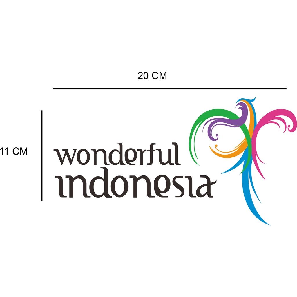 cutting sticker mobil wonderful Indonesia pesona Indonesia | Lazada ...
