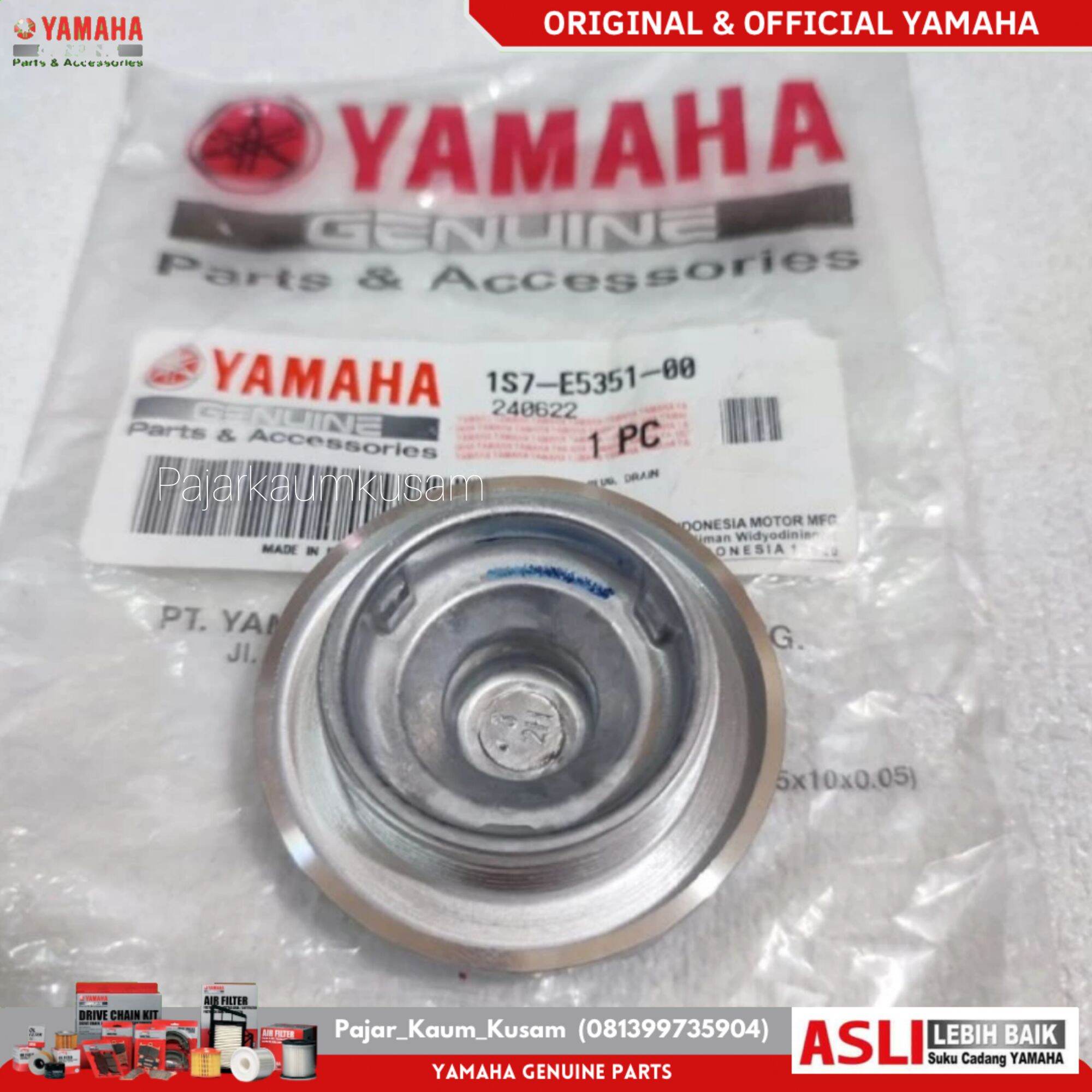 BAUT TUTUP PEMBUANGAN OLI MESIN JUPITER MX 135 NMAX ORIGINAL 1S7-E5351-00 PLUG DRAIN | Lazada ...