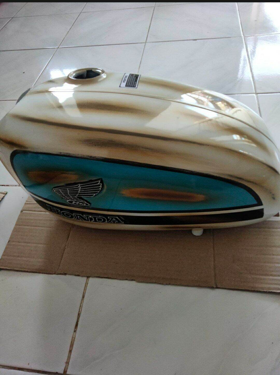 TANGKI CB WARNA PUTIH BIRU BLADUS | Lazada Indonesia