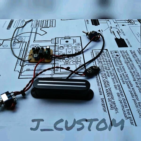 pickup sustainer kit gitar untuk Ibanez fender Gibson SG Yamaha Parker ...