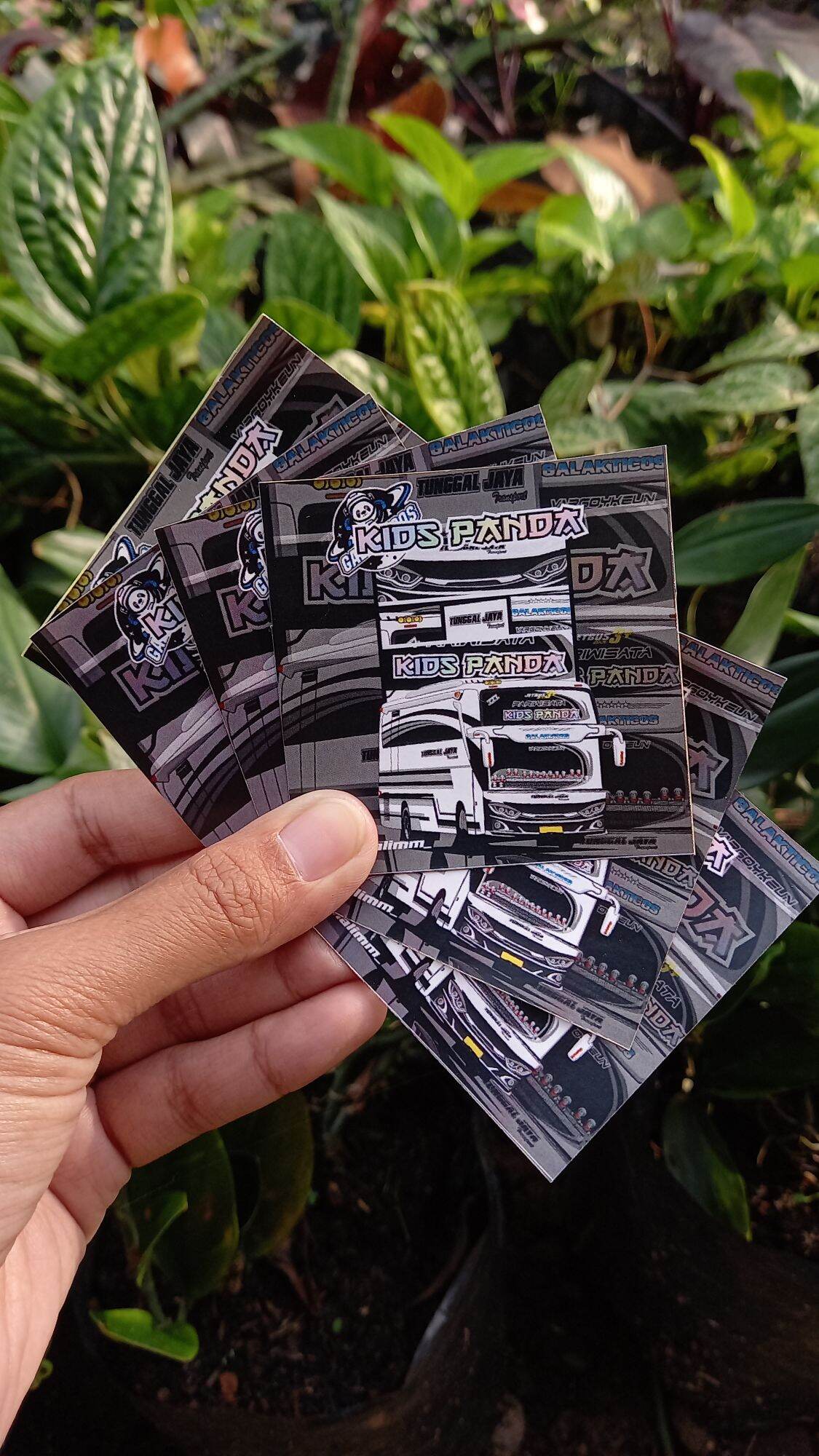 5 stiker bus tunggal jaya kids panda kotak , grosir sticker | Lazada ...