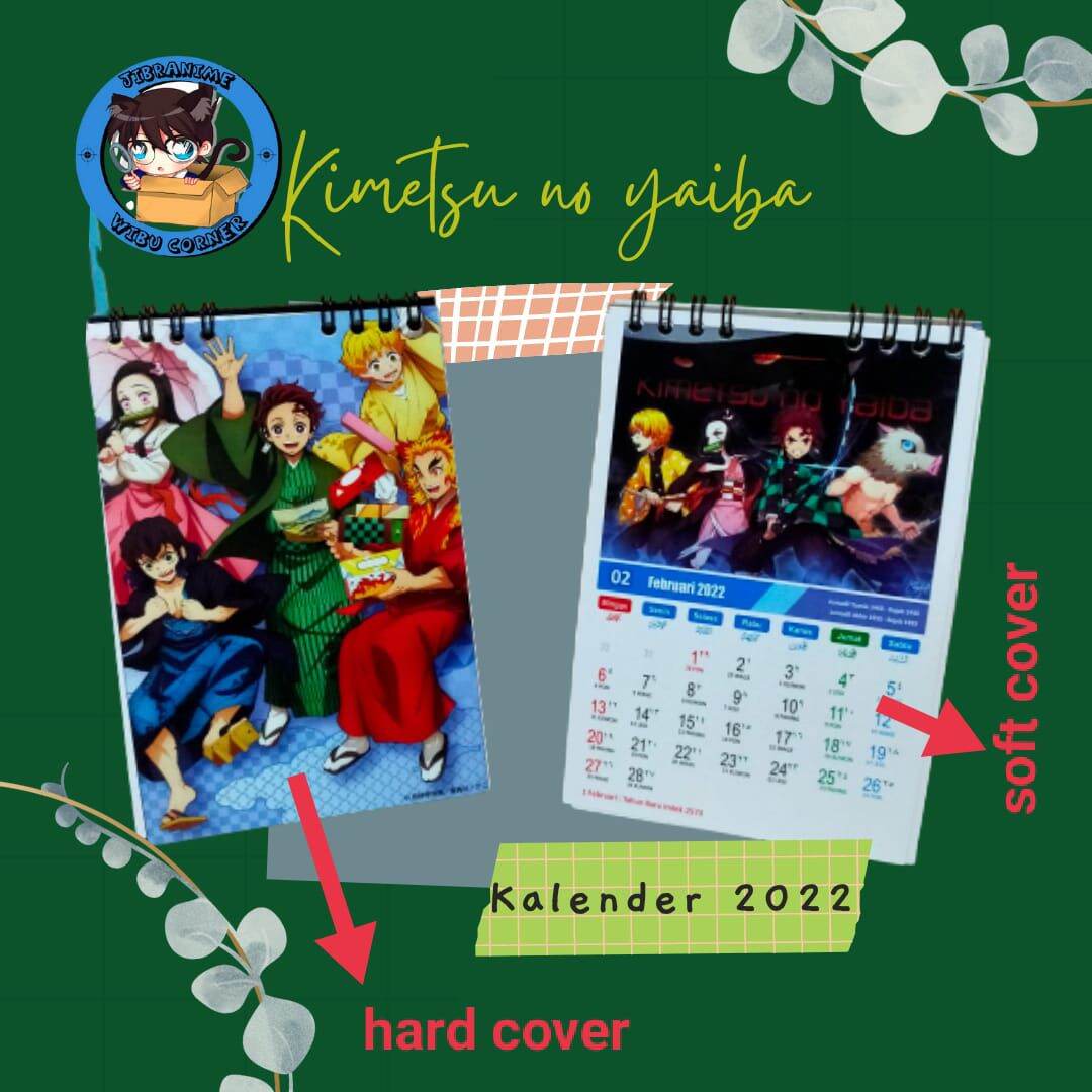 Kalender anime kimetsu no yaiba/kalender duduk/kalender meja 2025 ...