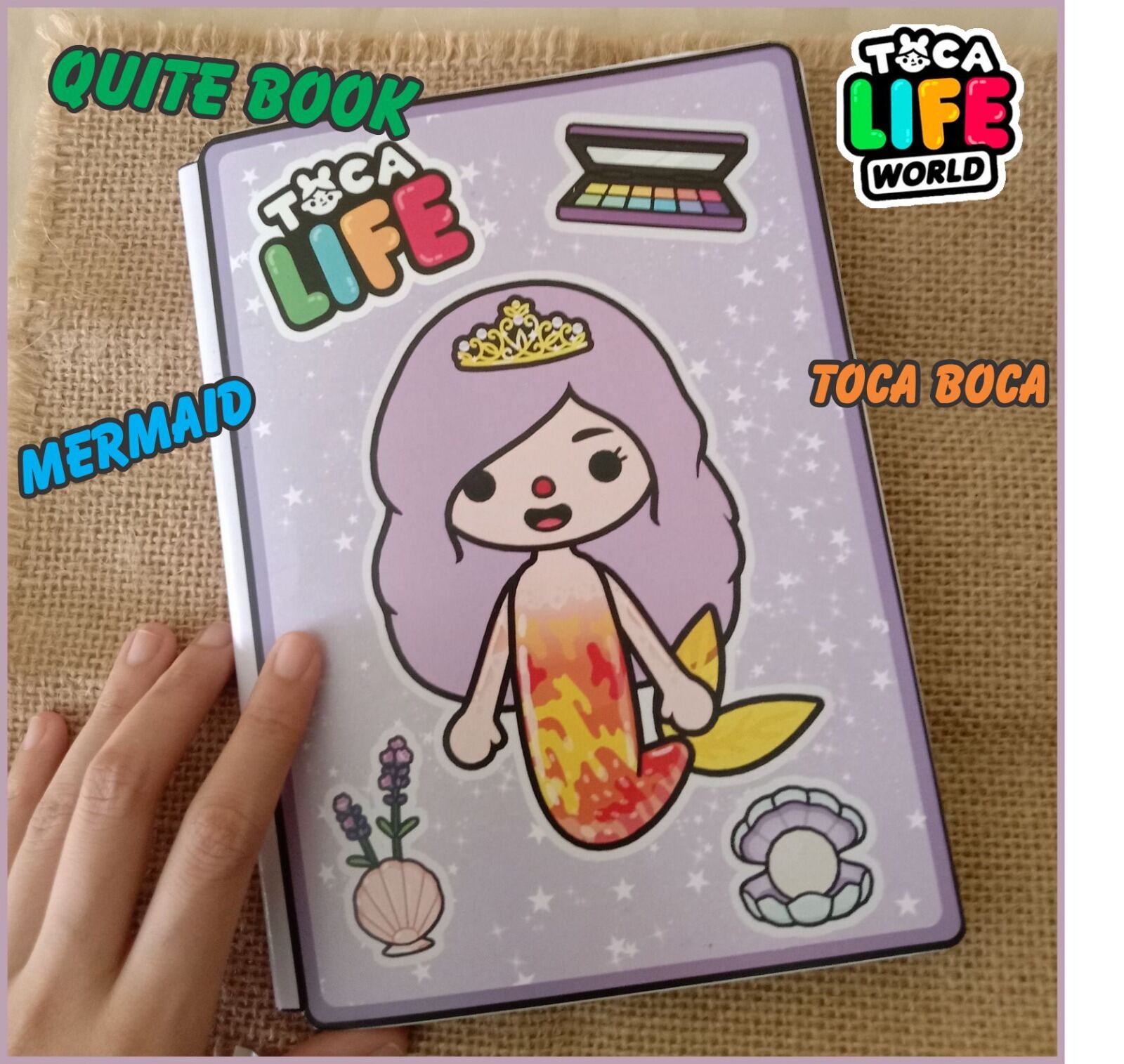 Quite book toca boca mermaid/paper doll toca boca mermaid viral ...