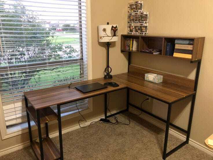 Meja kerja rak buku belajar komputer ambalan CPU printer minimalis ...