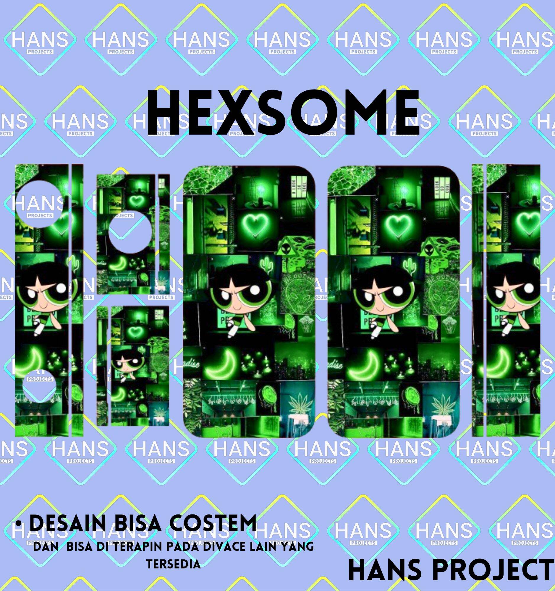 Stiker Garskin HEXSOME Original Desain Full Motif Bisa Custom Untuk ...