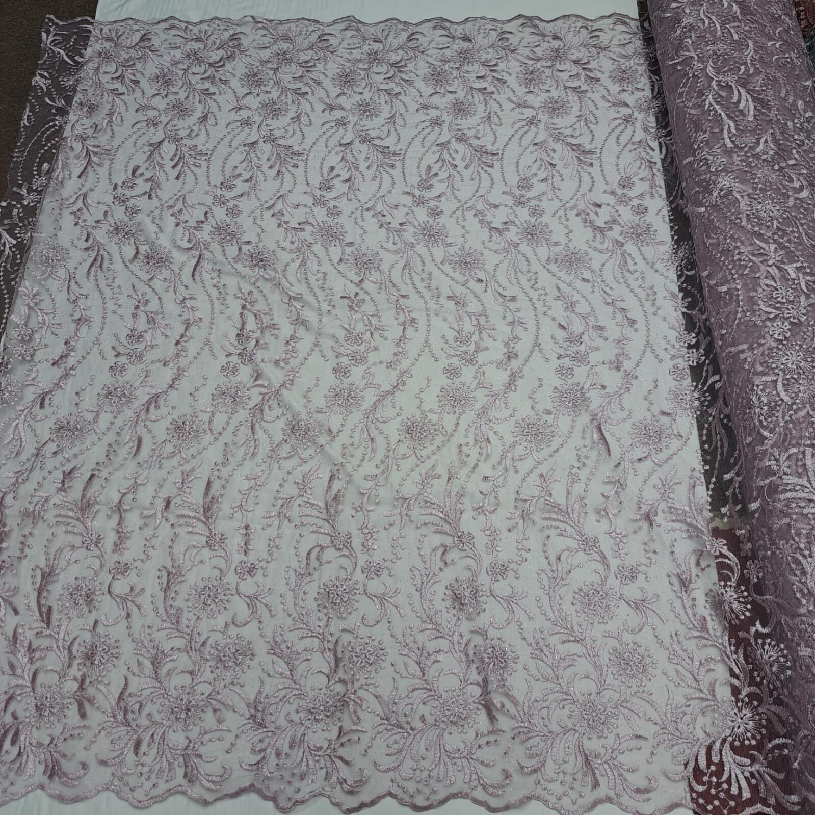 bahan tile meteran santili meteran kain tile bordir salur(harga untuk ...