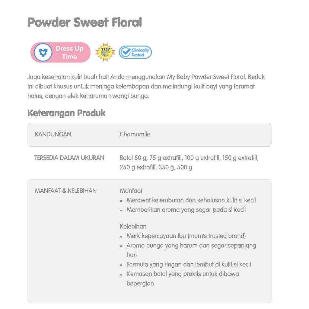 My Baby Powder 50g | Lazada Indonesia