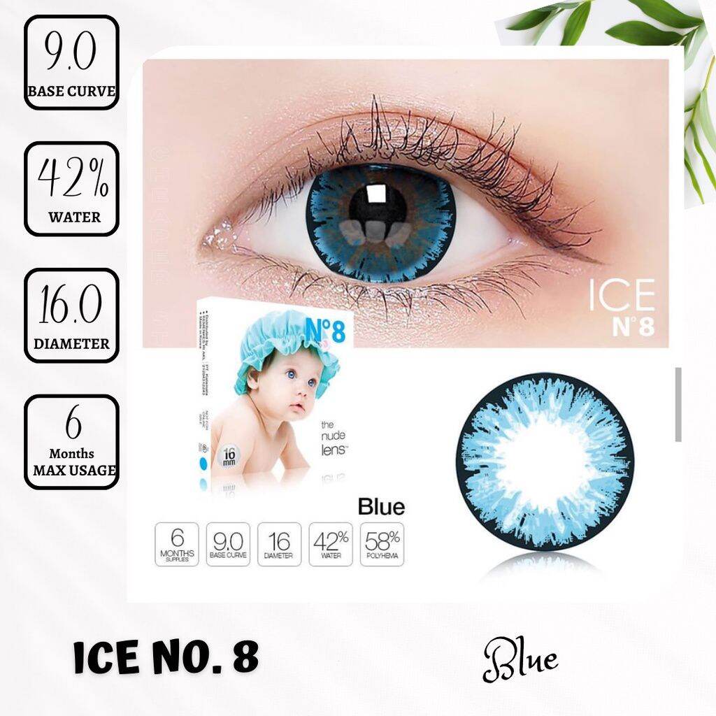 BISA COD - Soflens N8 Ice Normal / Softlens X2 Ice Big Eyes Diameter 16 ...