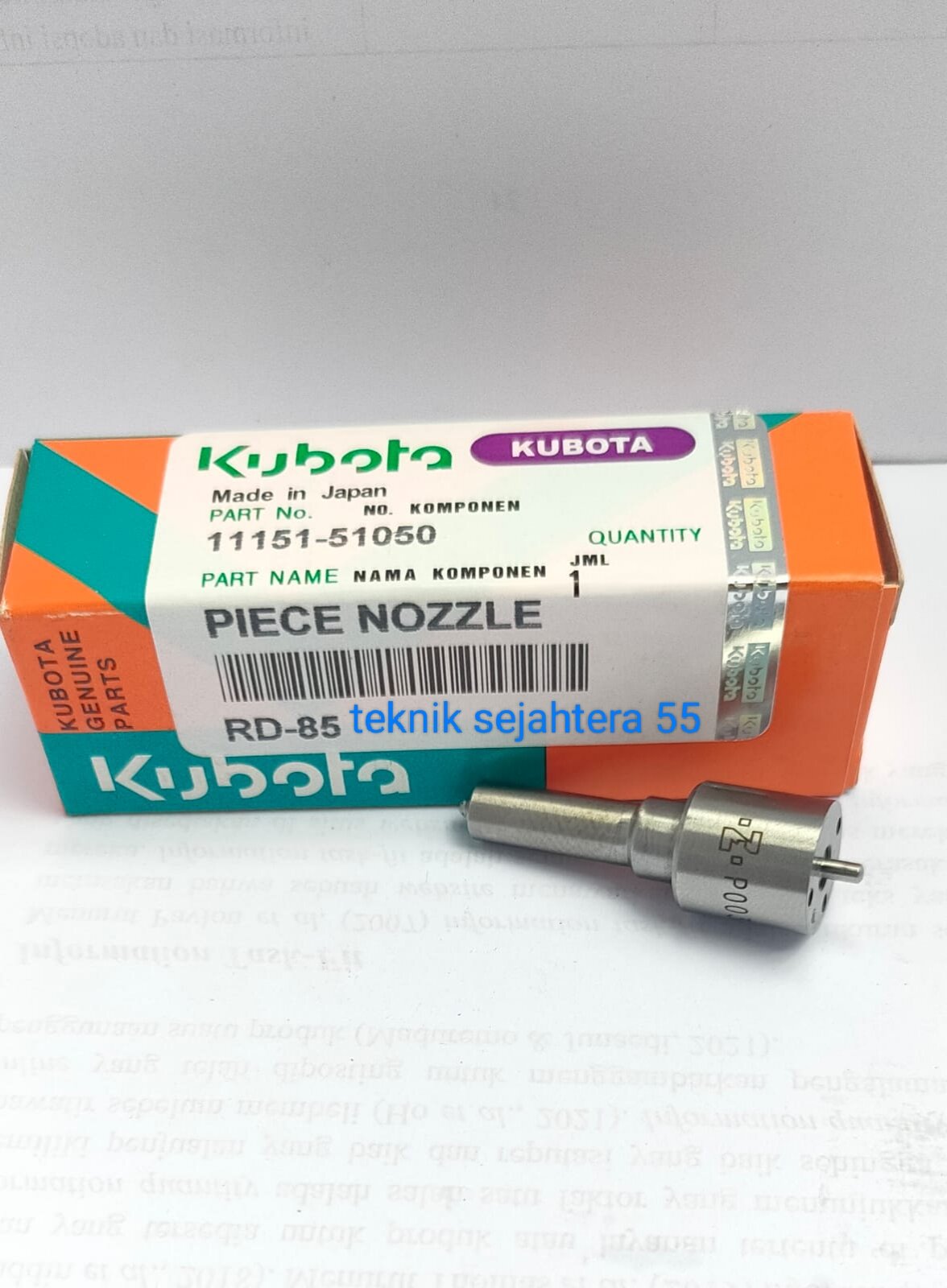 Nozzle Kubota 4 Lobang RD85 Mesin Diesel Kubota | Lazada Indonesia