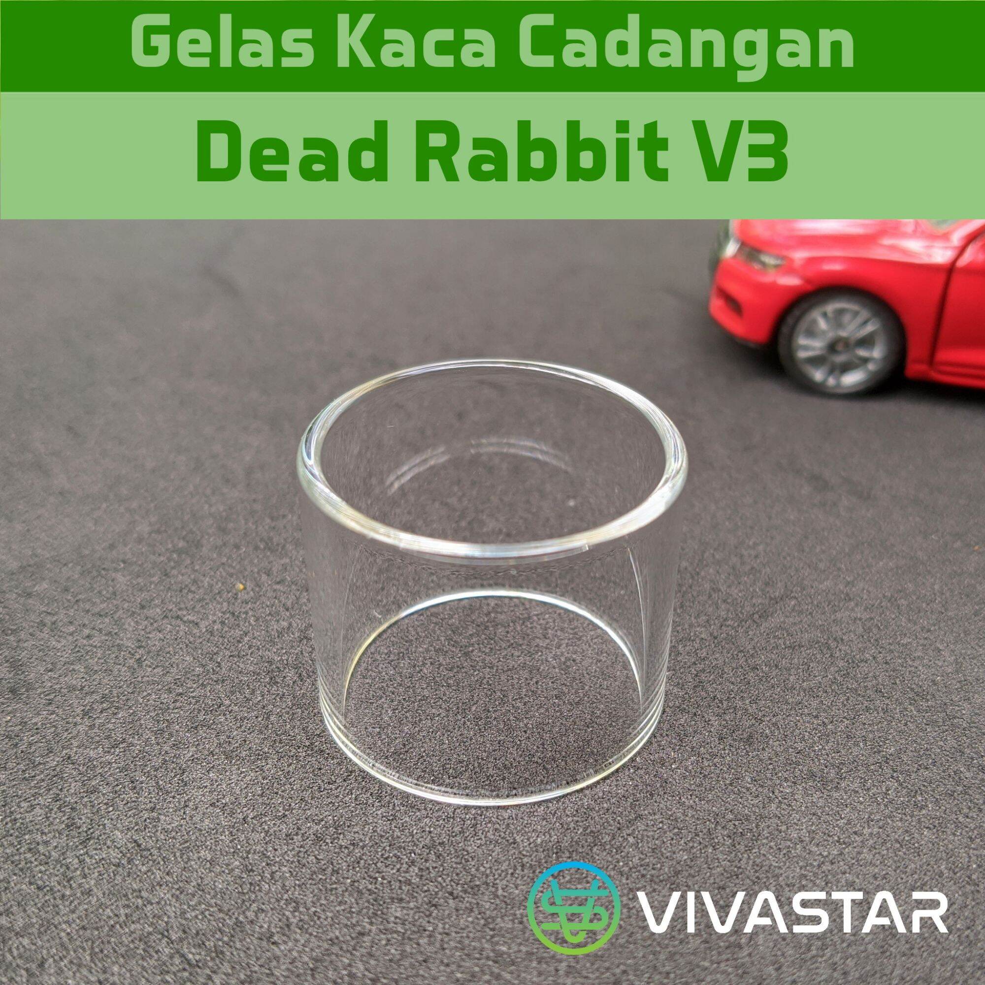 Dead Rabbit V3 Straight Lurus Glass Kaca | Cadangan Gelas Bening ...