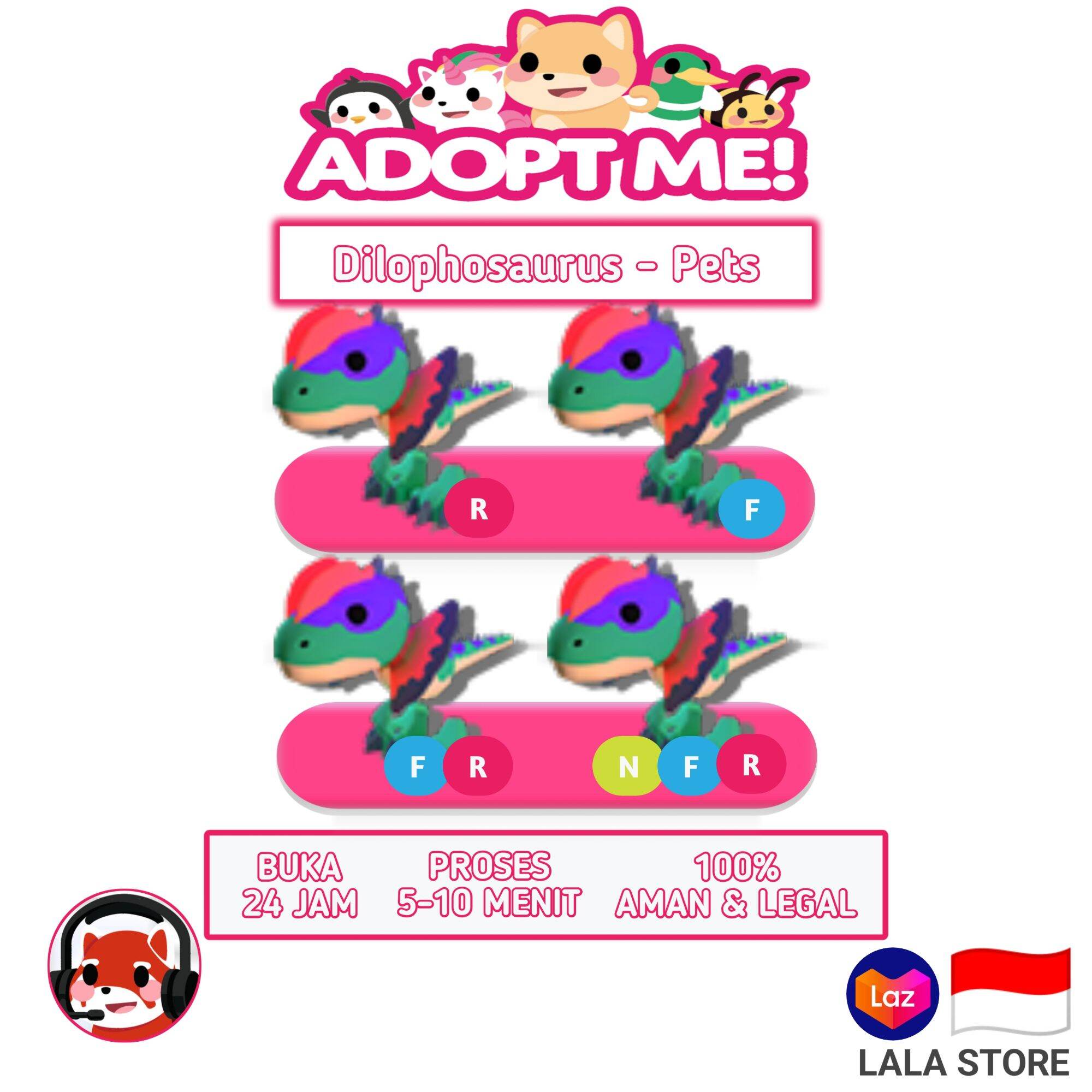 Adopt Me - Dilophosaurus - Roblox | Lazada Indonesia