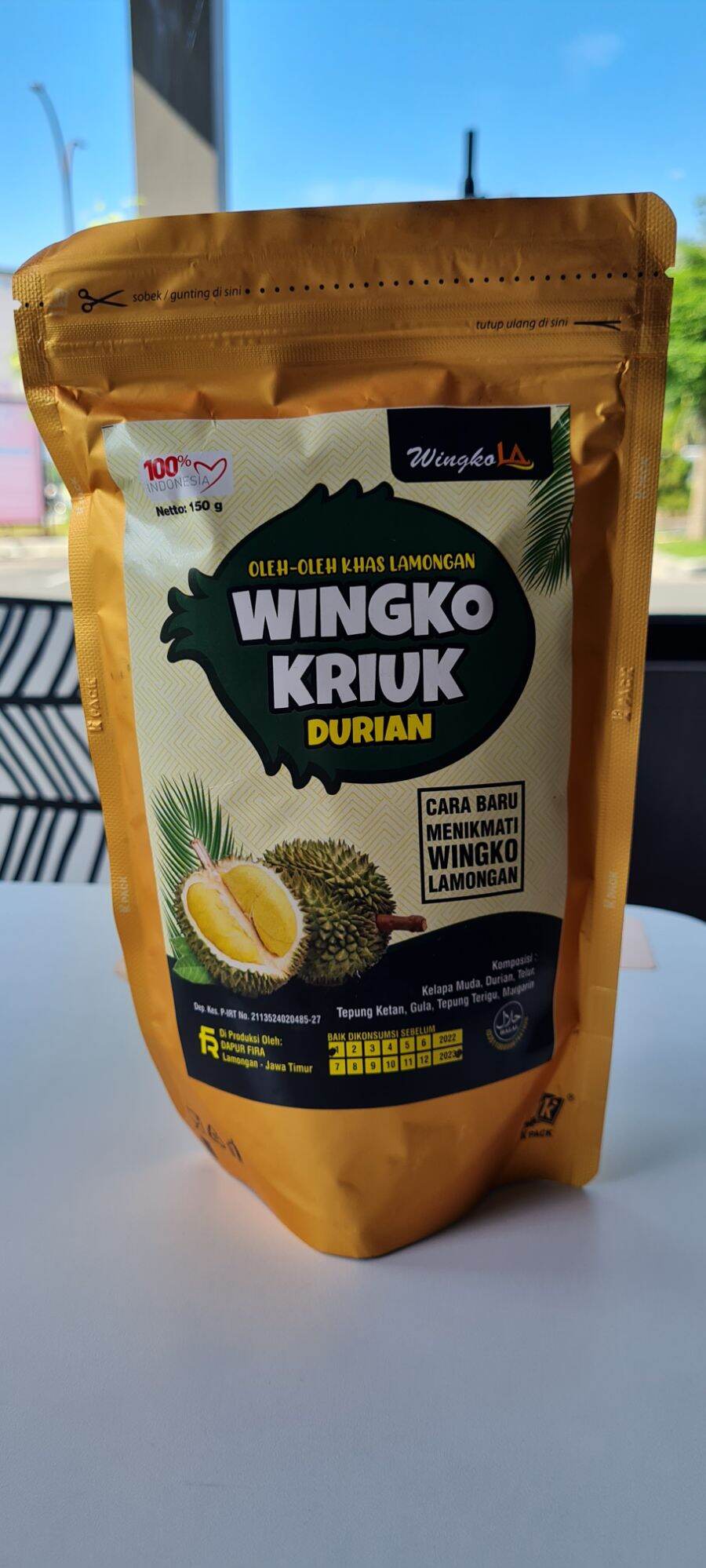 KRIPIK WINGKO KRIUK RASA DURIAN | Lazada Indonesia