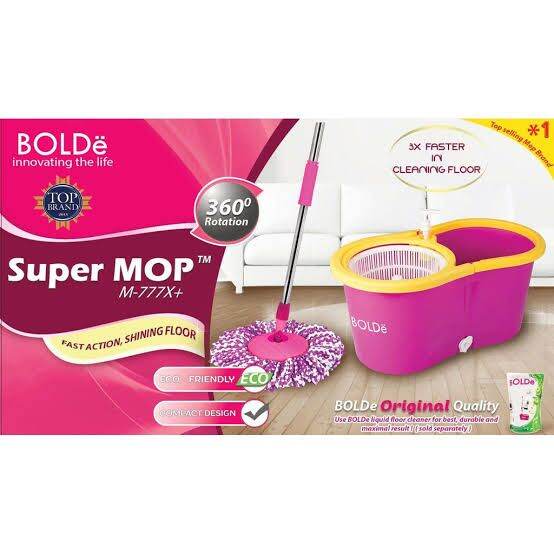 Bolde super mop/magic mop/pel+embee / warna random ya | Lazada Indonesia