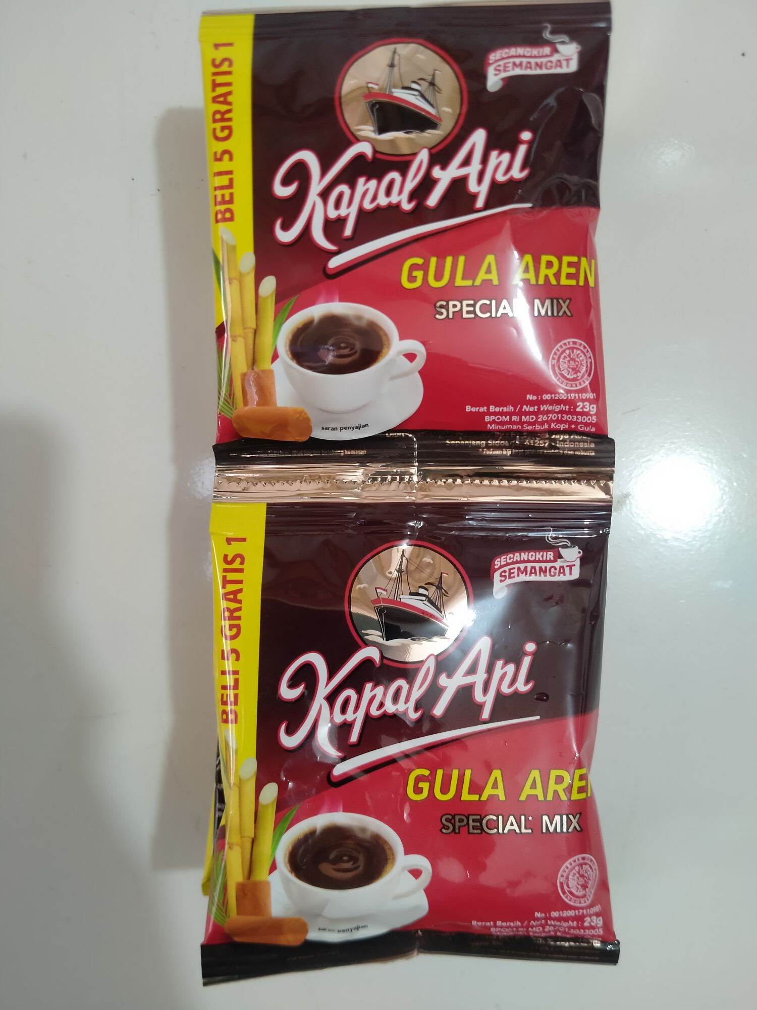 Kopi Kapal Api Gula Aren Special Mix l Kopi + Gula Aren 1 Renceng ...