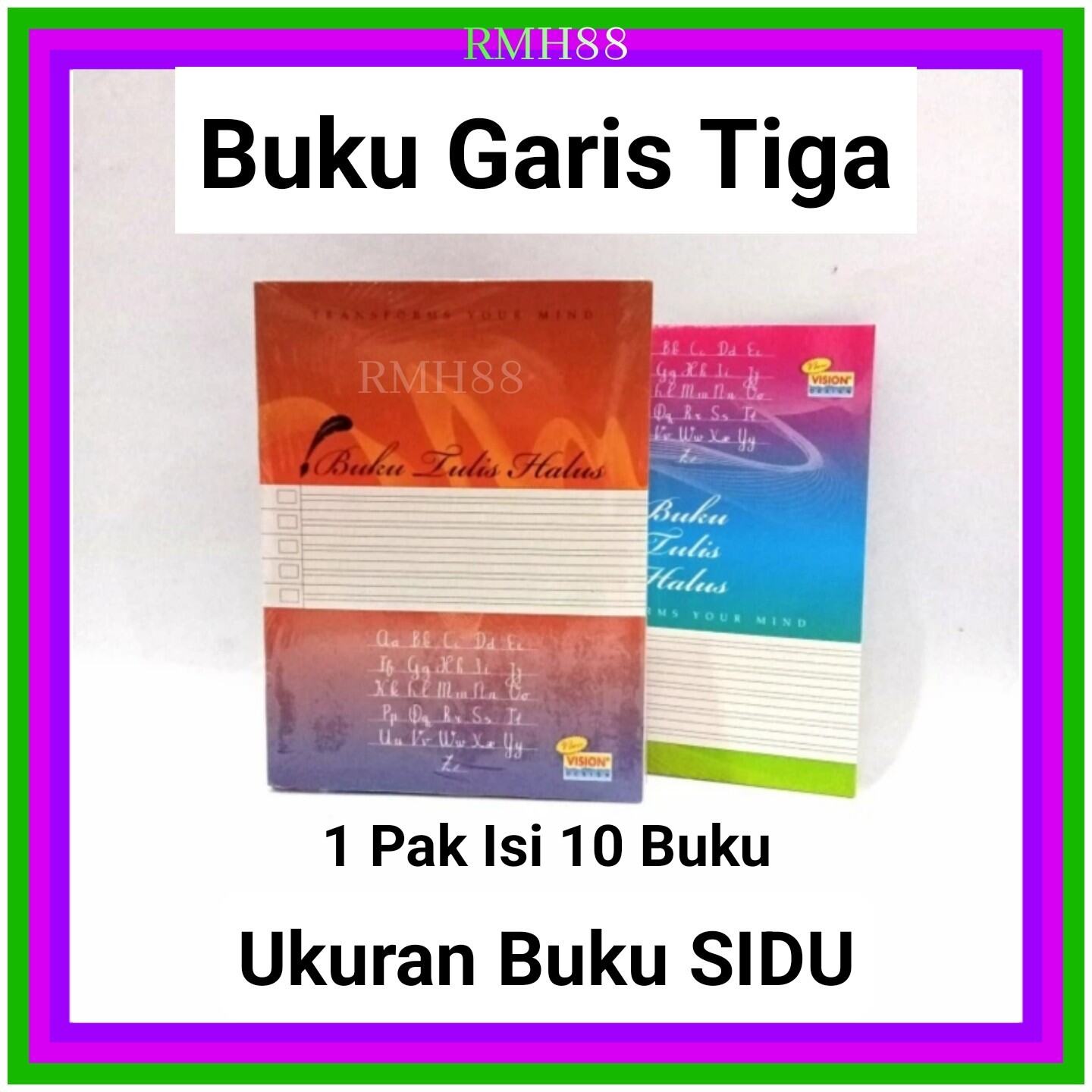 Buku Garis Tiga VISION 38 Lembar [ 1 Pak Isi 10 Buku ] | Lazada Indonesia