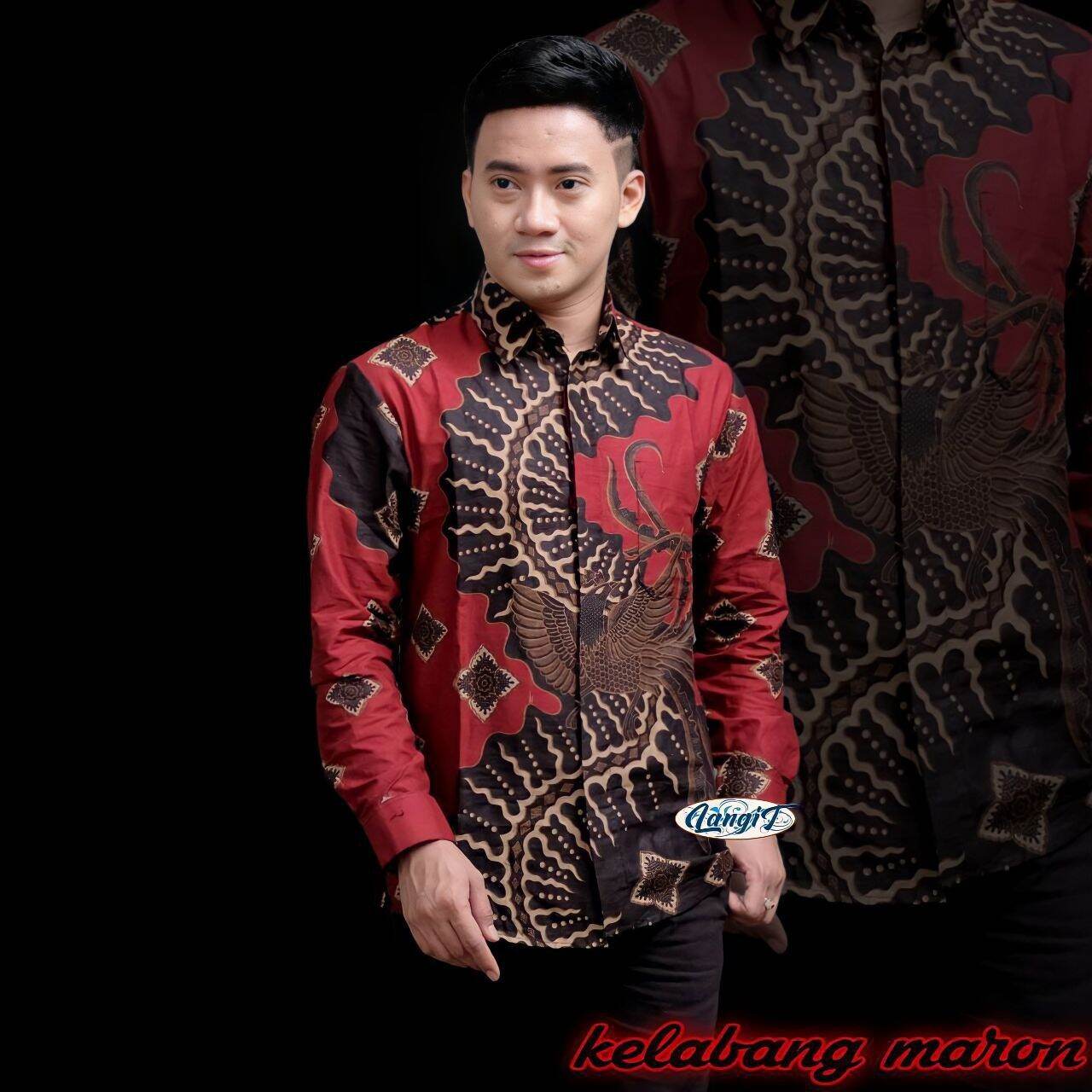 Kemeja batik lengan pendek dan panjang baju pria untuk seragam kantor ...