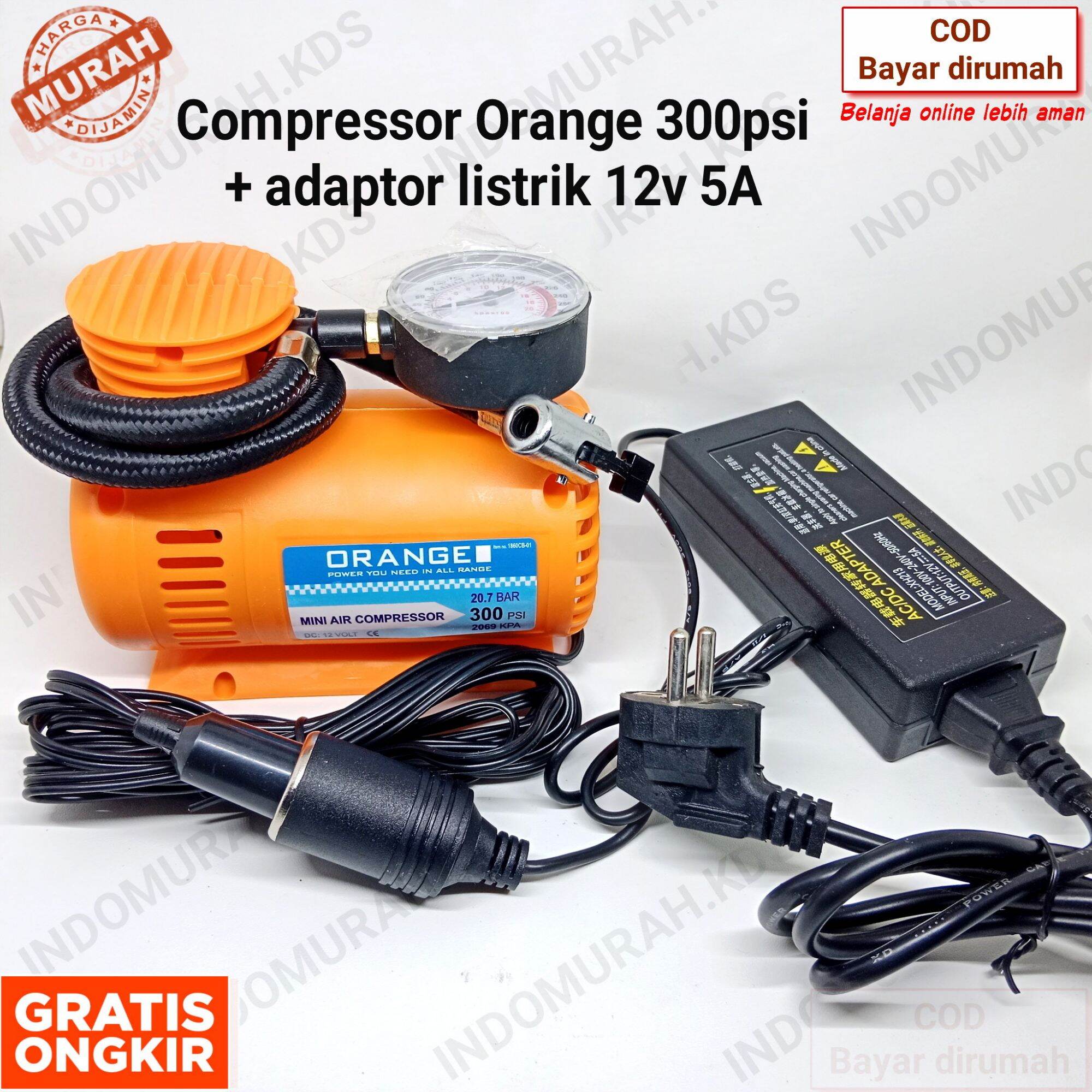 paket PROMO compressor Mini Listrik Portable pompa angin Ban motor ...