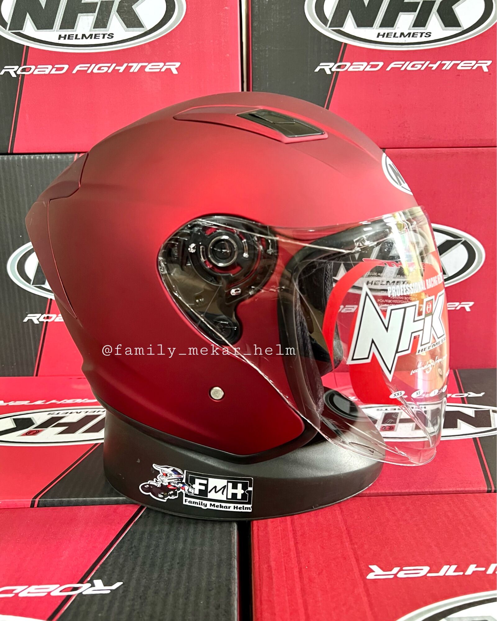 HELM NHK R1 ELITE SOLID HELM HALF FACE TERBARU PRIA/WANITA 2023 ...