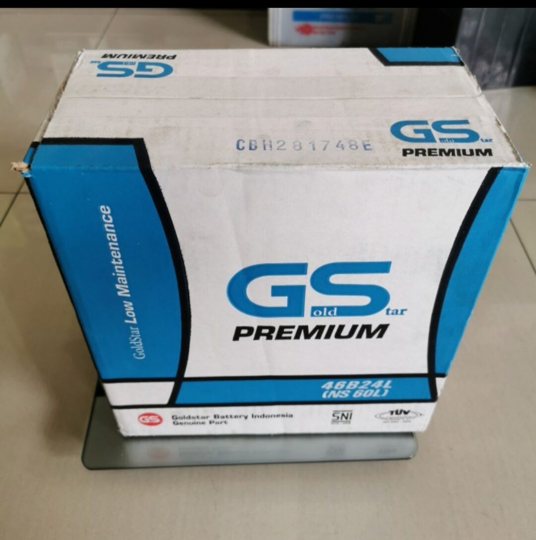 AKI BATERAI BASAH GS GOLDSTAR NS60L/46B24L TANPA AIR AKI | Lazada Indonesia