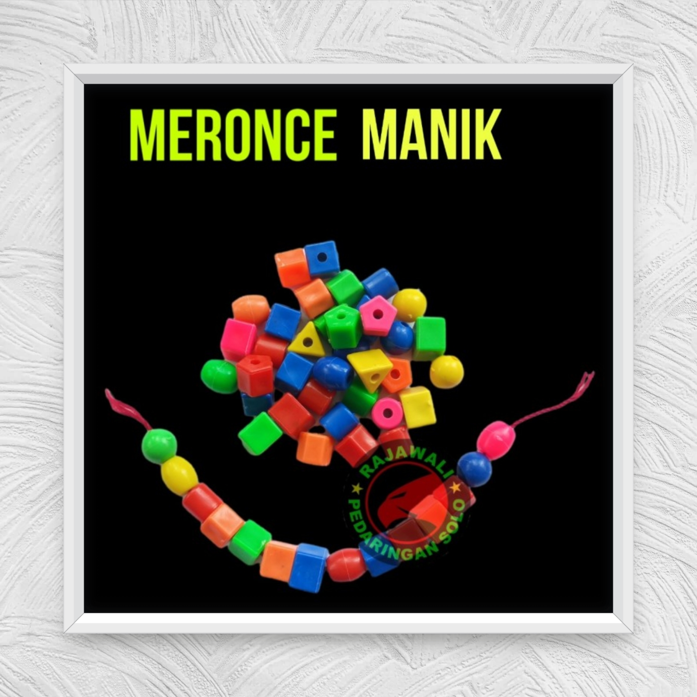 MERONCE MANIK BESAR MAINAN ANAK MAINAN EDUKASI MOTORIK MENGENAL BENTUK ...