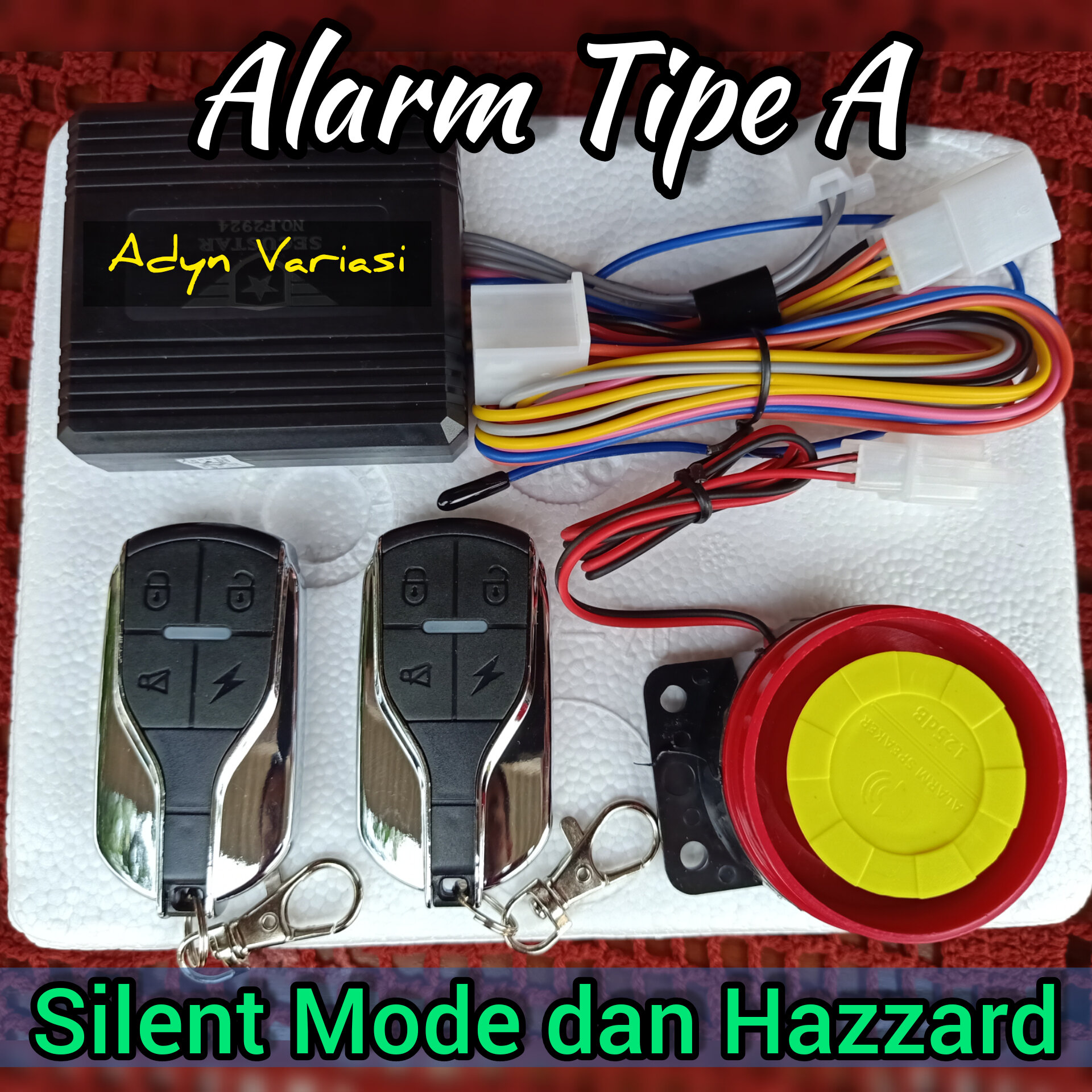 Remot Alarm Motor Tipe A Silent mode dengan chek engine | Lazada Indonesia