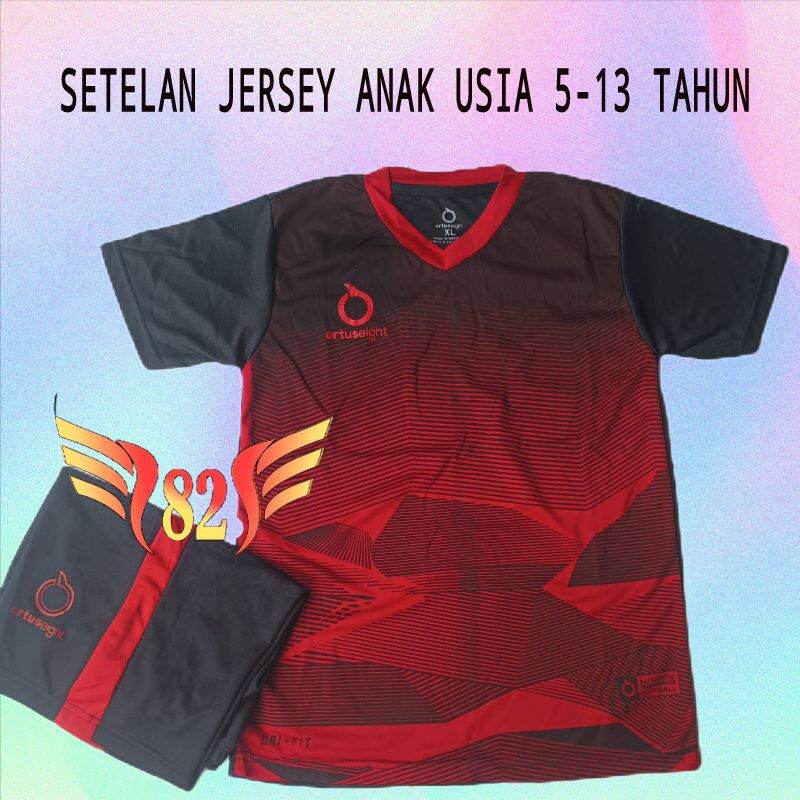 Setelan Jersey Bola Futsal Anak SSB Baju Bola Anak Usia 5-13 Tahun Set Baju Celana | Lazada ...