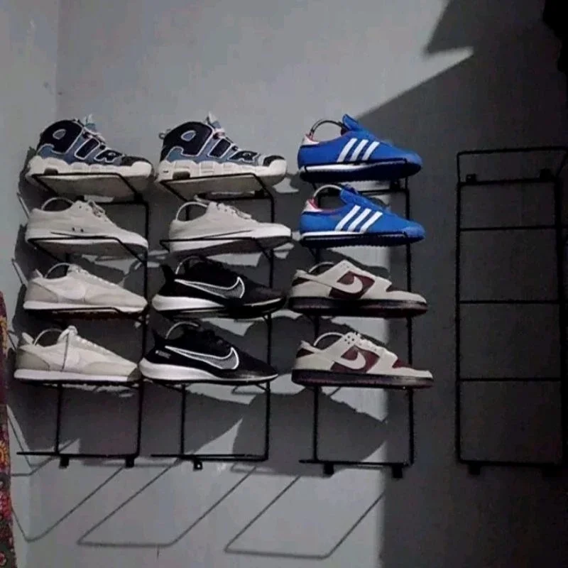 Rak sepatu/rak sendal bahan besi susun 5 minimalis | Lazada Indonesia