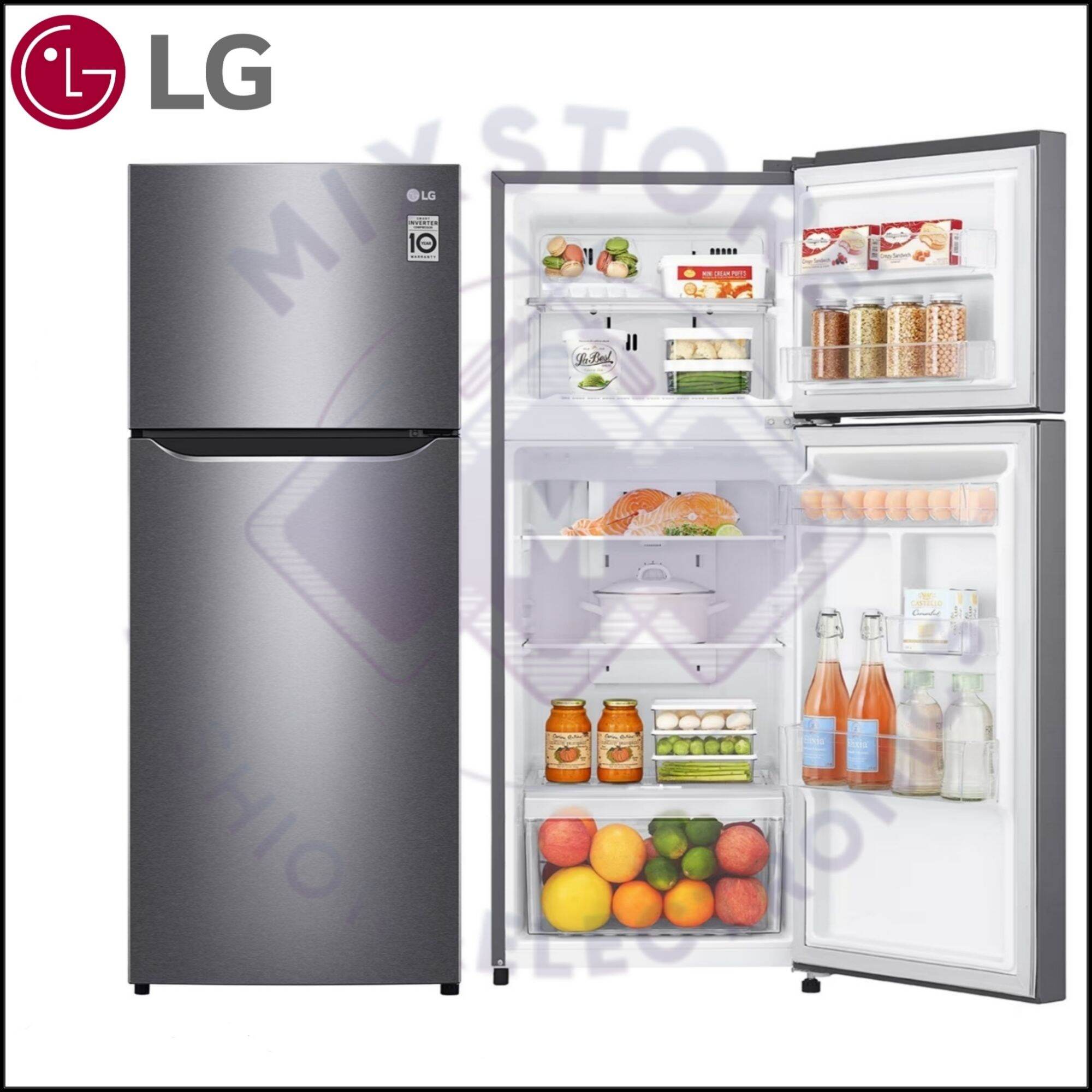 LG GN B202SQIB Kulkas 2 Pintu Multi Air Flow Inverter Compressor ...