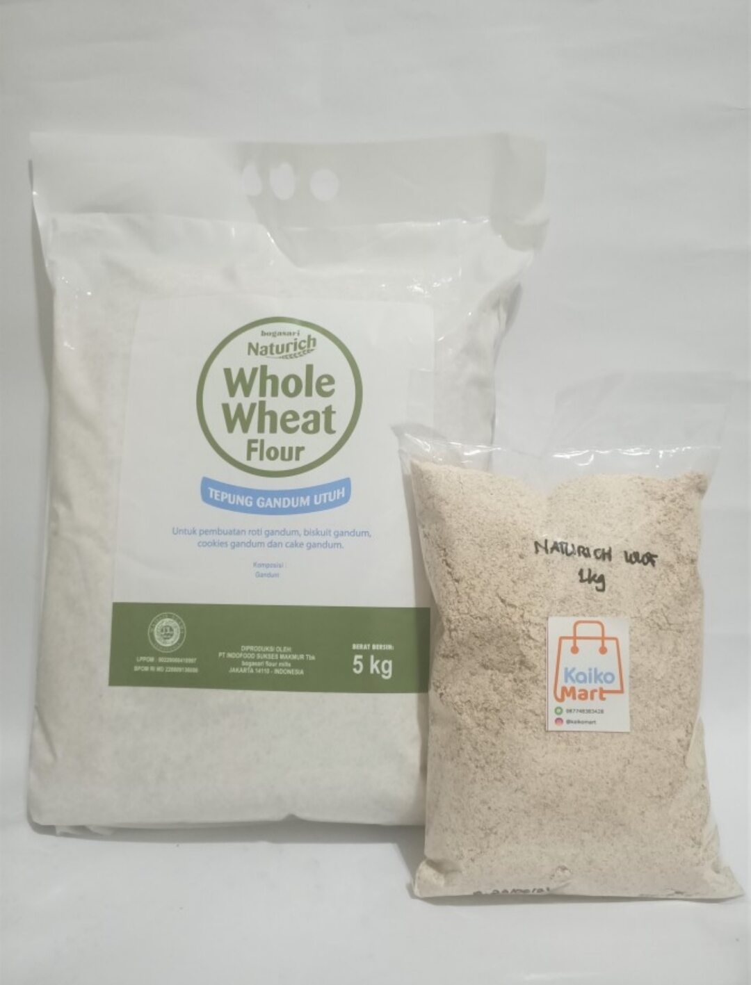 Bogasari Naturich Wheat Flour (Tepung Gandum Utuh) Repack 1kg | Lazada ...