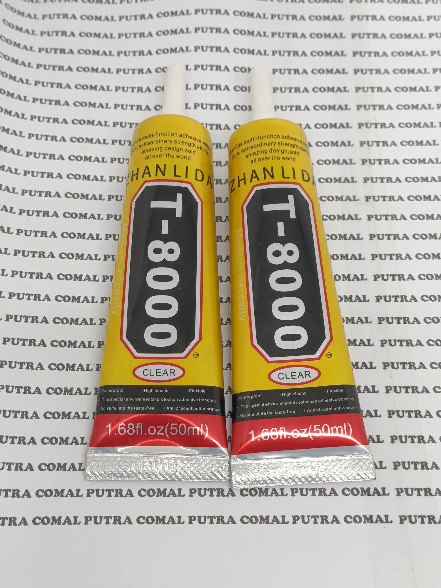 LEM T-8000 50ML PUTIH BENING LEM PEREKAT LCD TOUCHSCREEN ZHANLIDA T8000 ...
