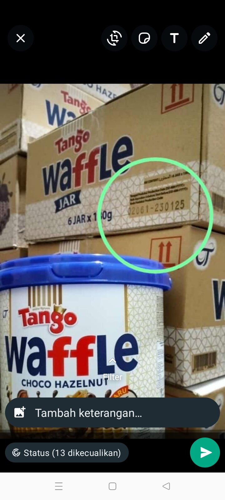 wafer tango jar 180 gr | Lazada Indonesia