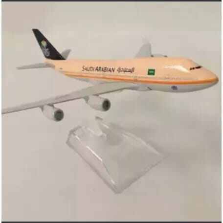 MINIATUR PESAWAT TERBANG SAUDI ARABIA DIECAST FULL BESI | Lazada Indonesia