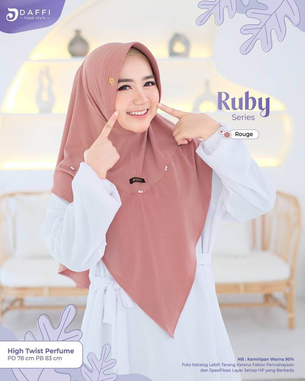 JILBAB INSTAN JILBAB WANGI ORY DAFFI HIJAB SERIES RUBY | Lazada Indonesia