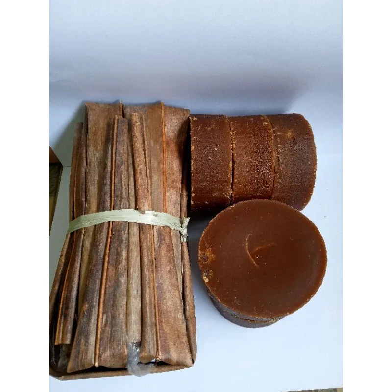 Hasil Bumi Nusantara gula aren asli bungkus daun kering 1 kg | Lazada ...