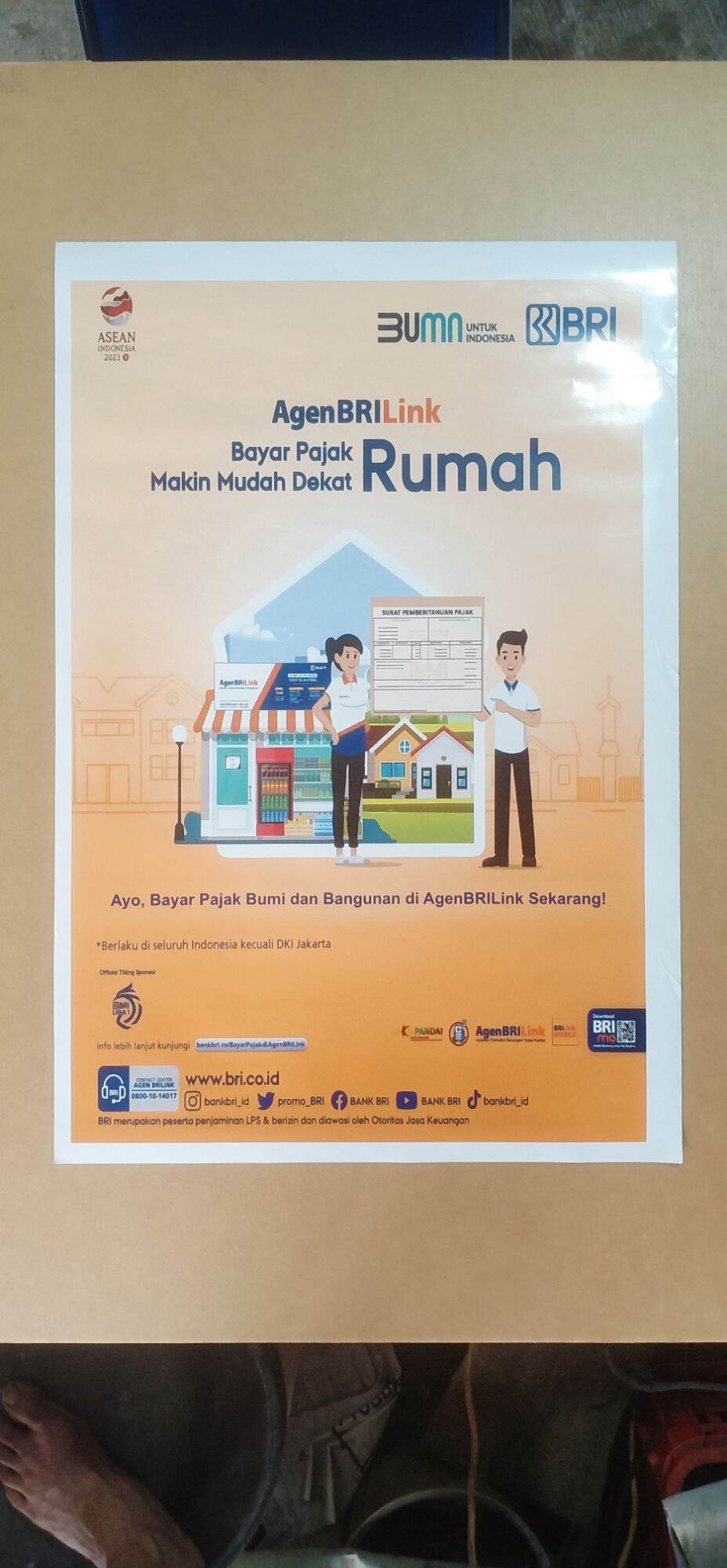 STIKER VINYL POSTER BRILINK UKURAN : 40 x 60 CM, 1 LEMBAR | Lazada ...