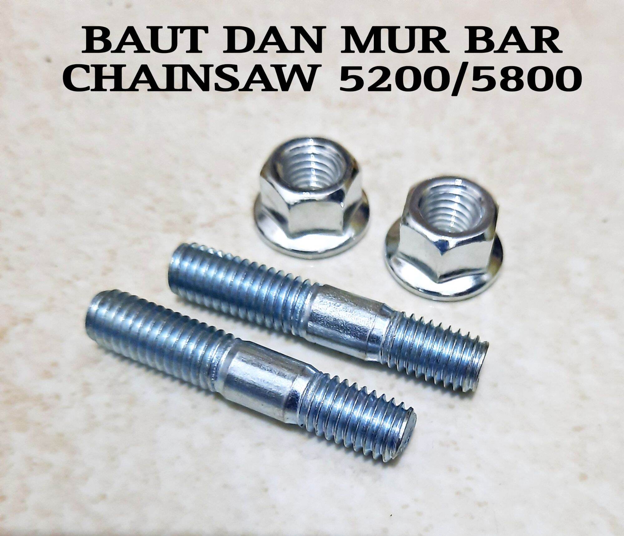 Baut Bar dan Mur Bar Chainsaw 5200/5800 Harga 1 Set | Lazada Indonesia