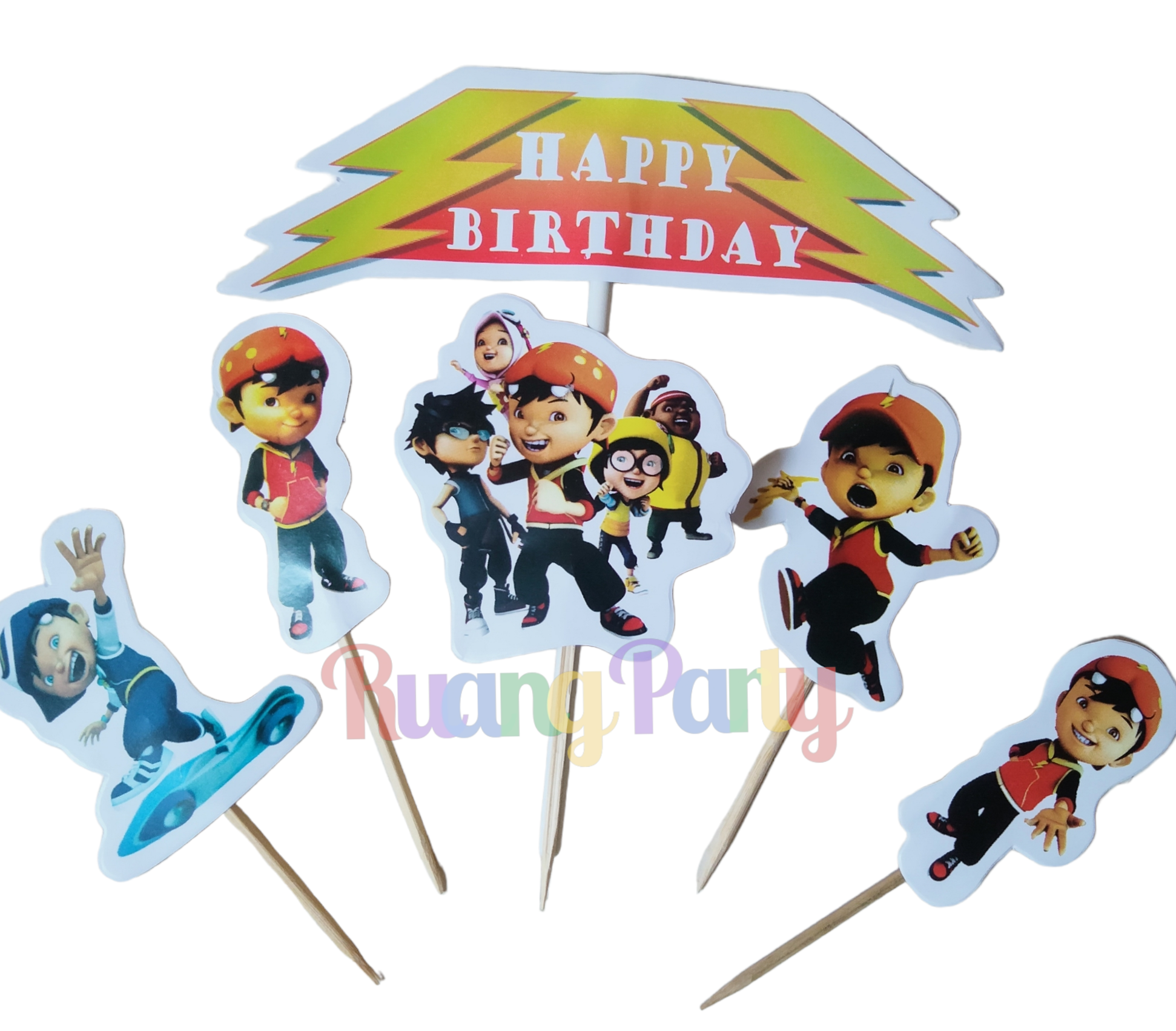 Topper BoBoBoy / Topper Karakter BoBoBoy / Topper Ulang Tahun / Topper ...