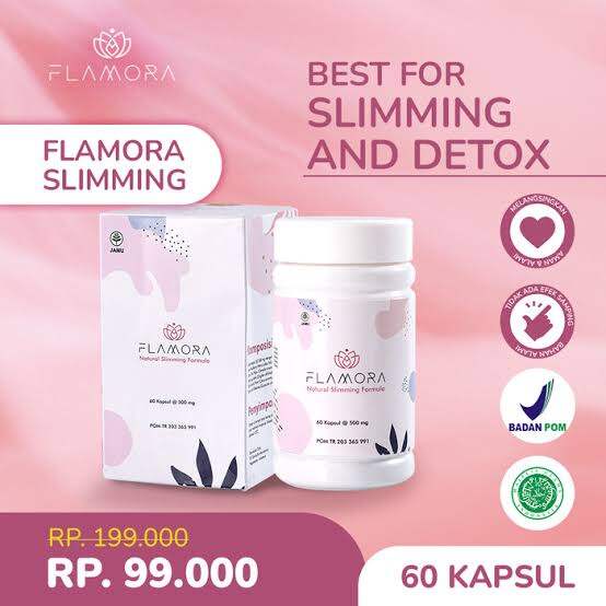 Flamora Slimming Kapsul Pelangsing Dan Pemutih Asli Original | Lazada ...