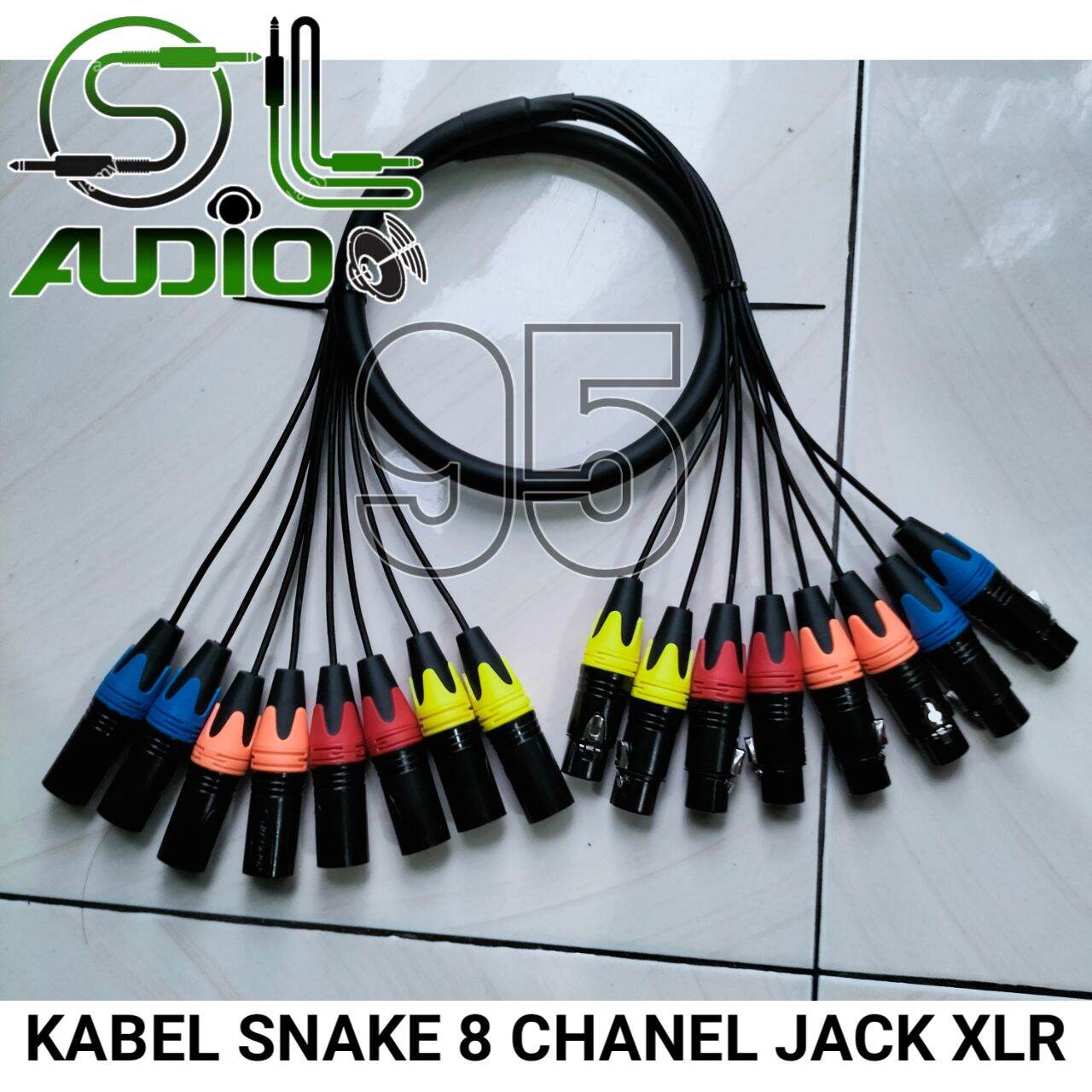 Snake Kabel Isi 8 Chanel Plus Jek Xlr male To Female 1 meter 3 Meter ...