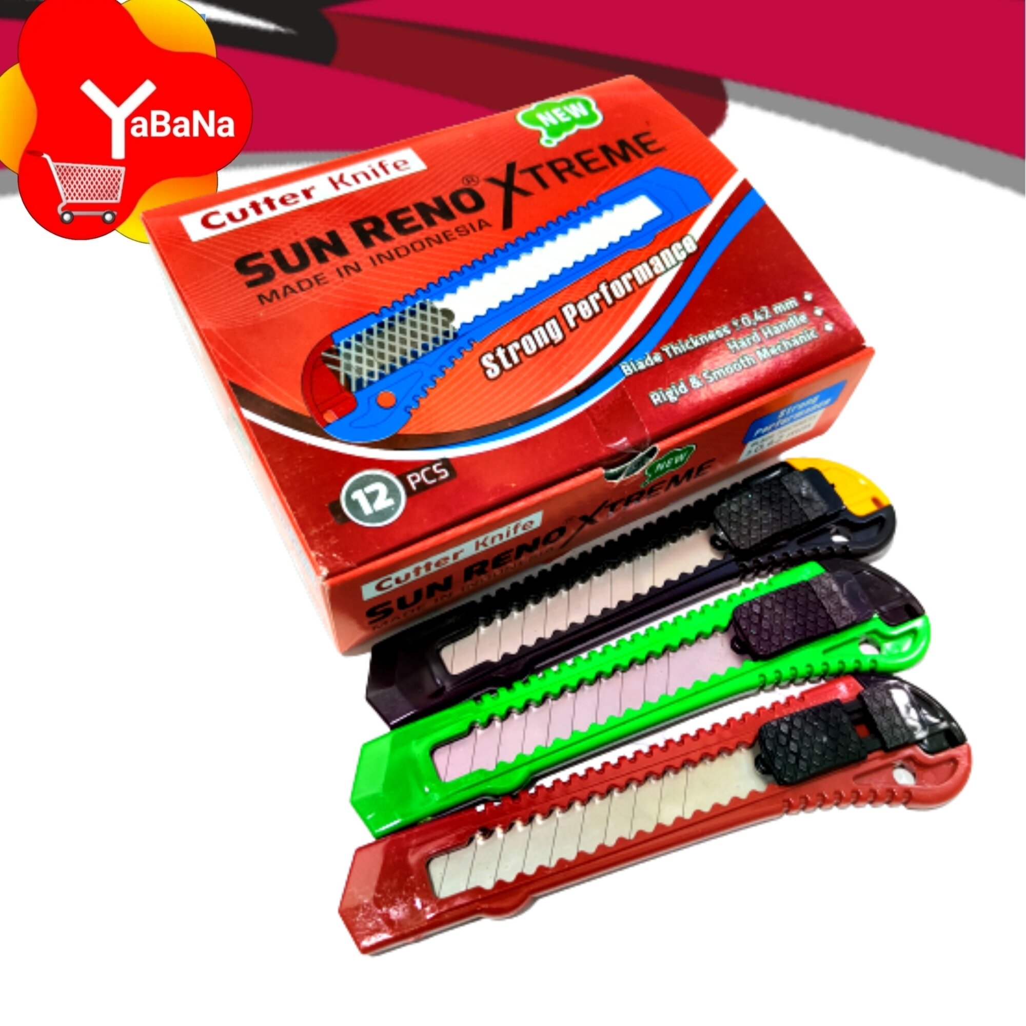 Kater Besar Sunreno Cutter Xtreme Kemasan Bok isi 12pcs | Lazada Indonesia