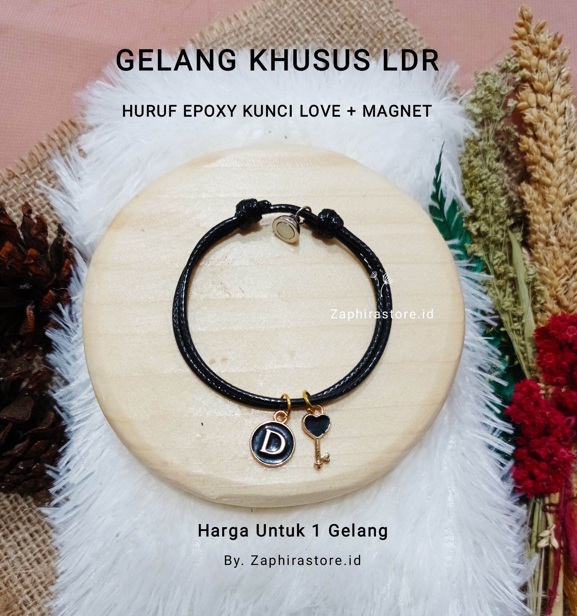 1pcs Gelang Inisial Huruf Epoxy Kunci Magnet (LDR) | Lazada Indonesia
