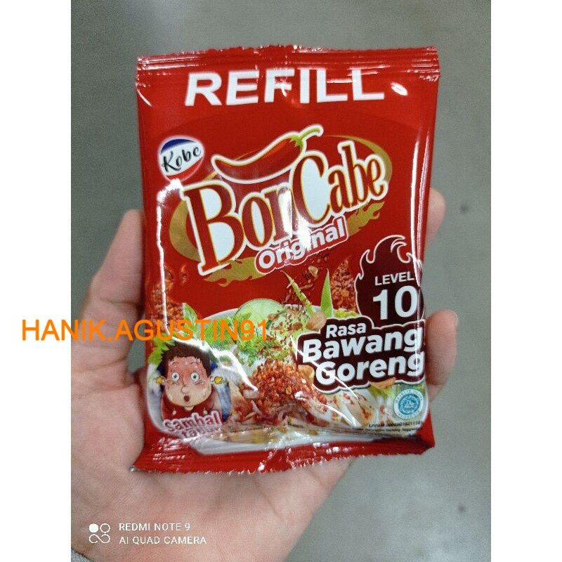 BONCABE SAMBAL TABUR RASA BAWANG GORENG LEVEL 10 SACHET 45gr | Lazada ...