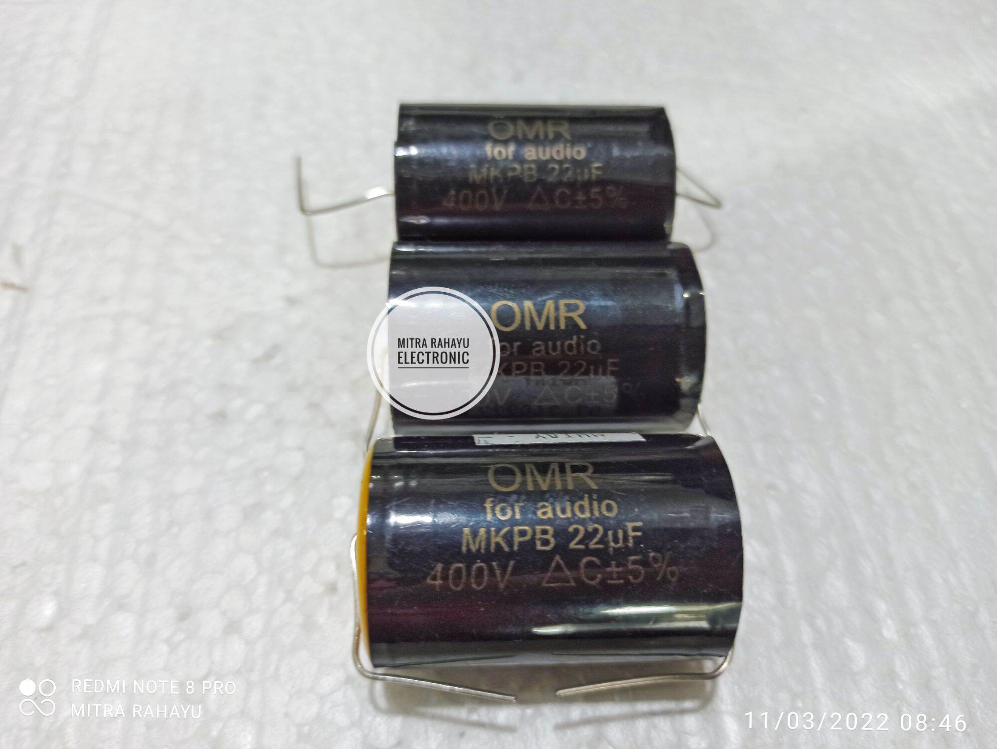 Kapasitor Capasitor 22uf 400v OMR Audio FILTER SPEAKER MIDRANGE OMR ...