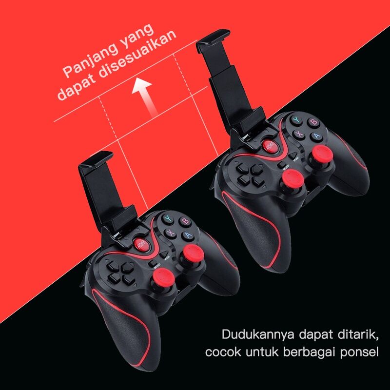 Stik Stick Game Bluetooth X3 Wireless Controller For Handphone Android // GAMEPAD Stik Bluetooth ...