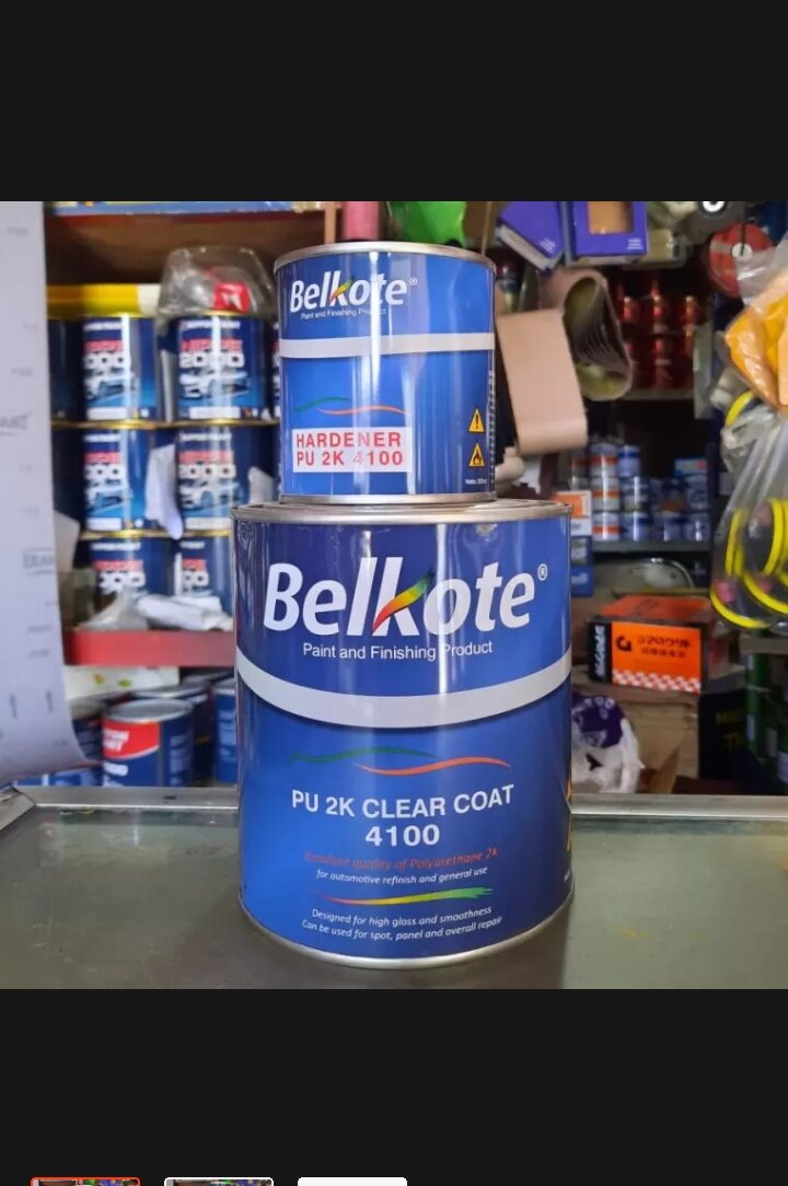 Pernis belkote 4100 PU 2K Clear Coat 1 Liter | Lazada Indonesia