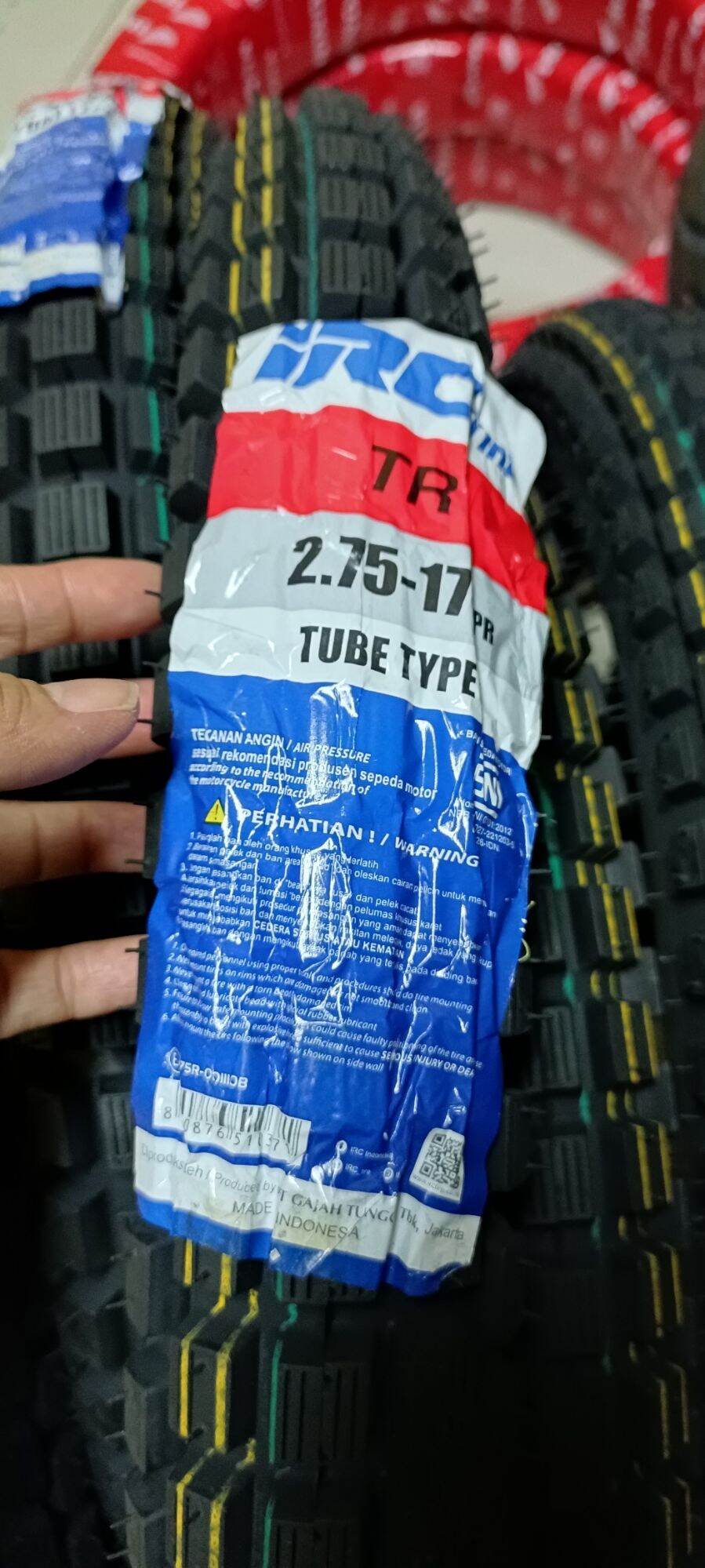 Ban Luar IRC Trail 275-17 Tubetype/Ban Luar IRC Ring 17 Semi Trail ...