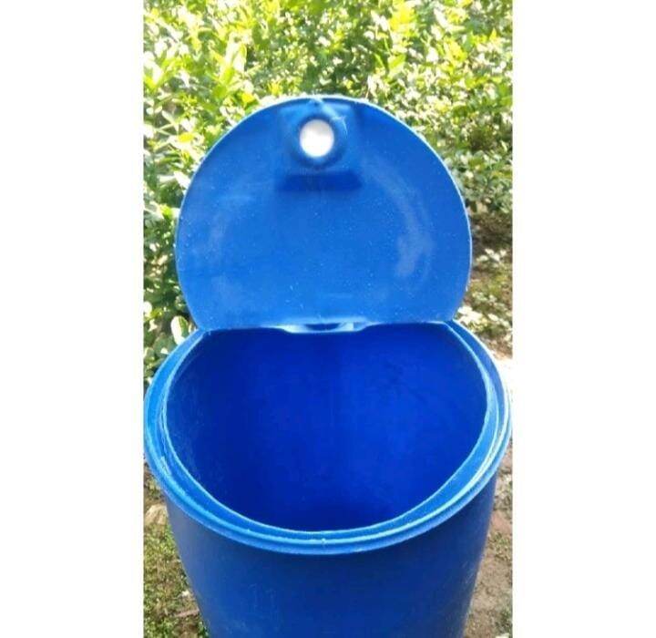 drum tong plastik ukuran 200 liter / drum tempat sampah / drum kolam ...