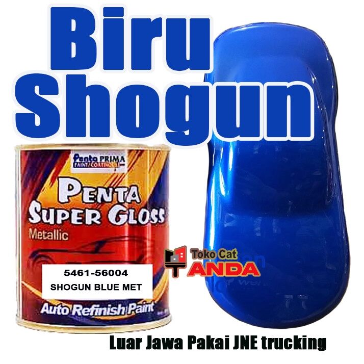 CAT SHOGUN BLUE PENTA SUPER GLOS BIRU METALLIC 200CC | Lazada Indonesia