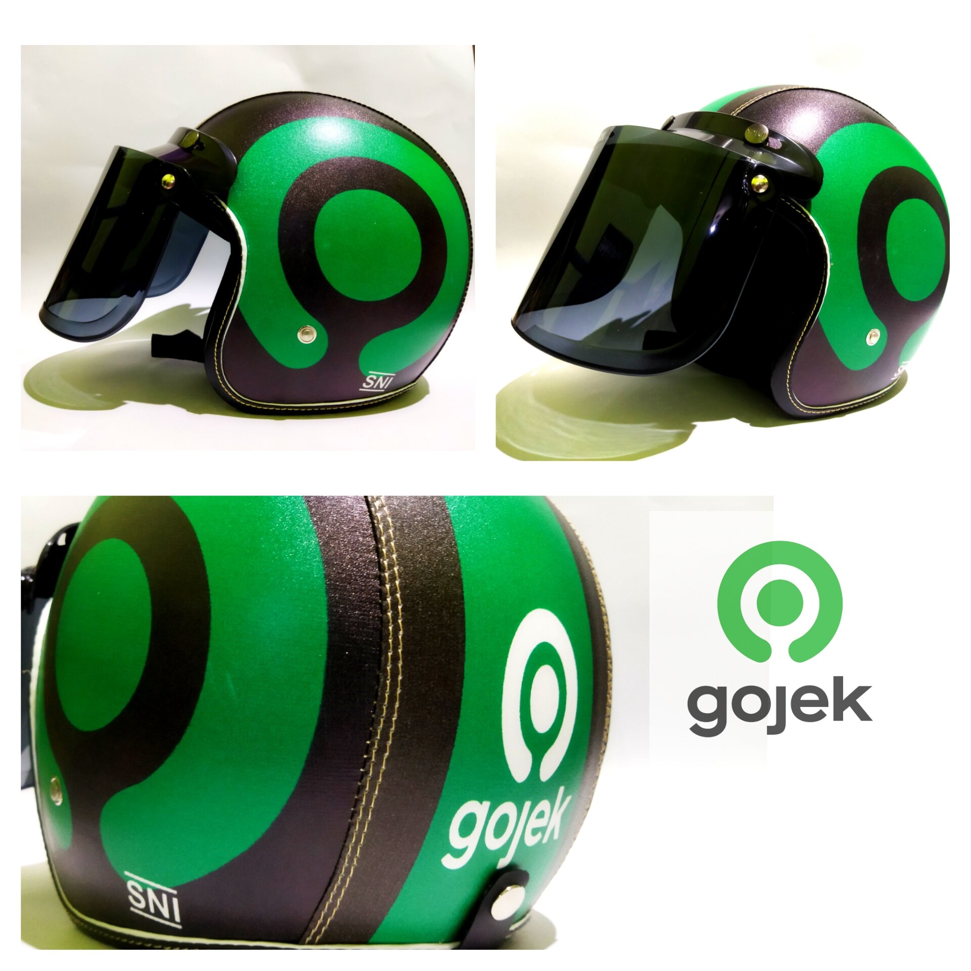 HELM BOGO OJOL GOJEK FREE PACKING | Lazada Indonesia