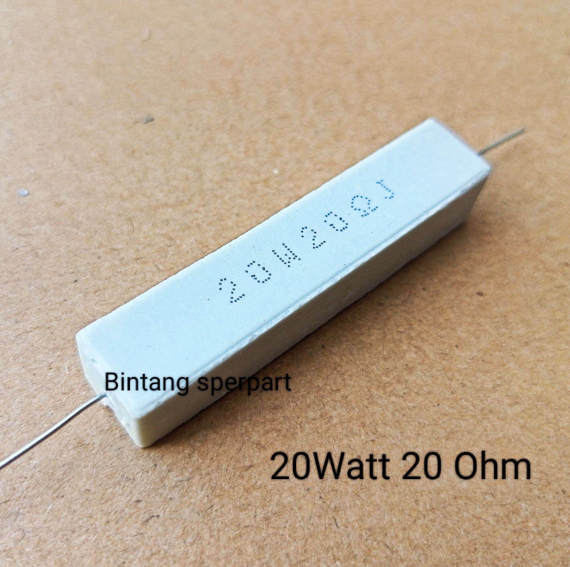 RESISTOR 20 WATT 20 OHM RESISTOR 20W 20 OHM | Lazada Indonesia